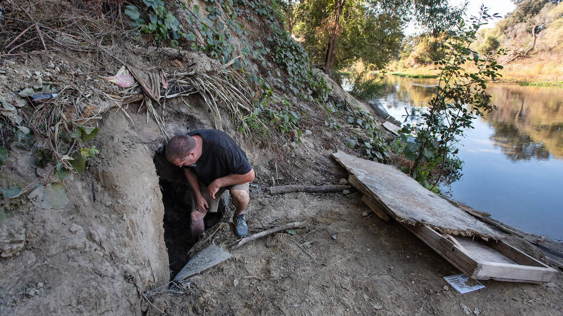 Caves at homeless encampments found along Tuolumne River | Modesto Bee