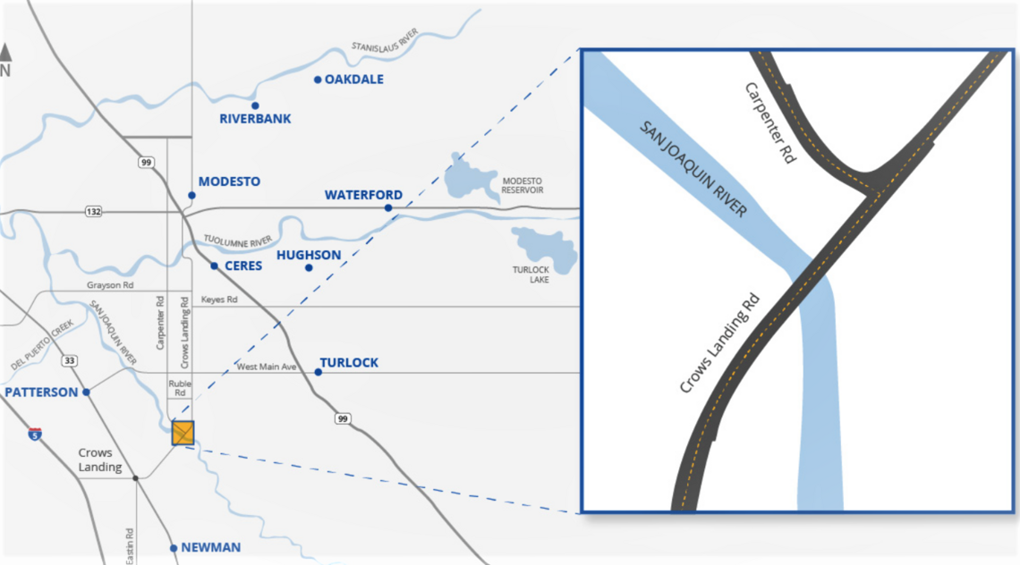 Construction to start on new Crows Landing bridge over river | Modesto Bee